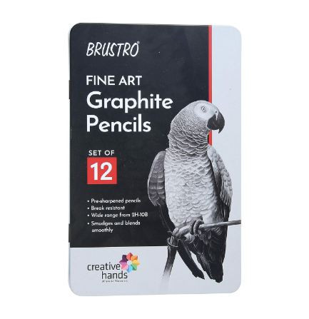 Brustro Graphite Pencil Set of 12 | Om Art Store