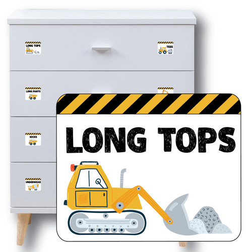 Themed Printed Drawer Labels | Little Bug