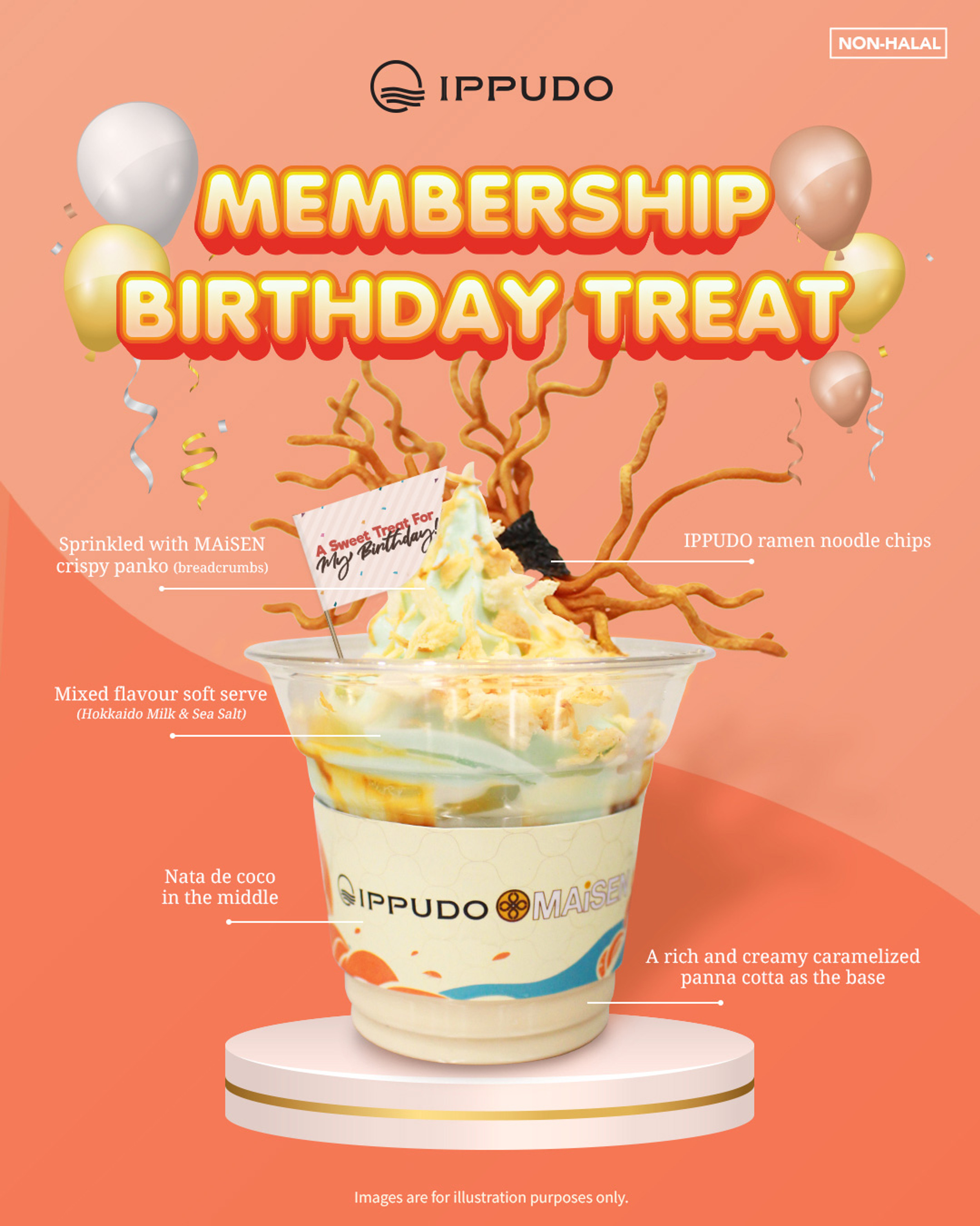 🍧FREE Parfait on your birthday month exclusively at IPPUDO | MAiSEN The Gardens Mall