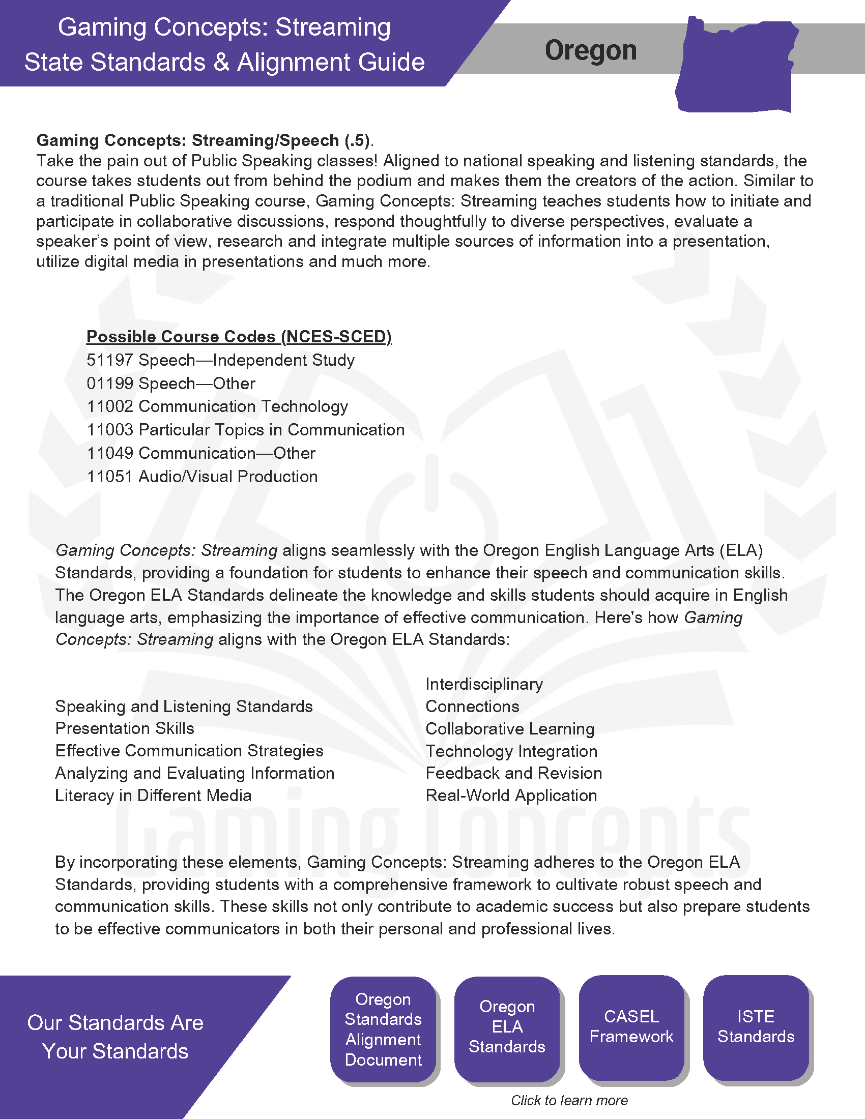 Streaming Oregon | Gaming Concepts