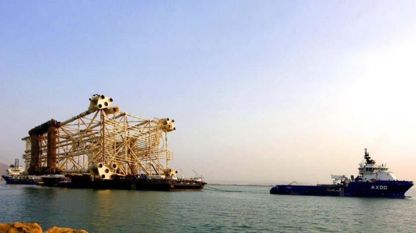 Seven CMS vessels are involved in Shah Deniz 2 platform jacket sail-away