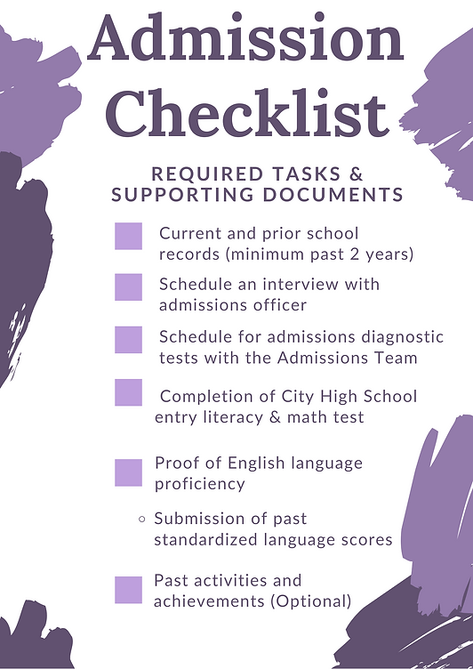 ADMISSIONS | City High School