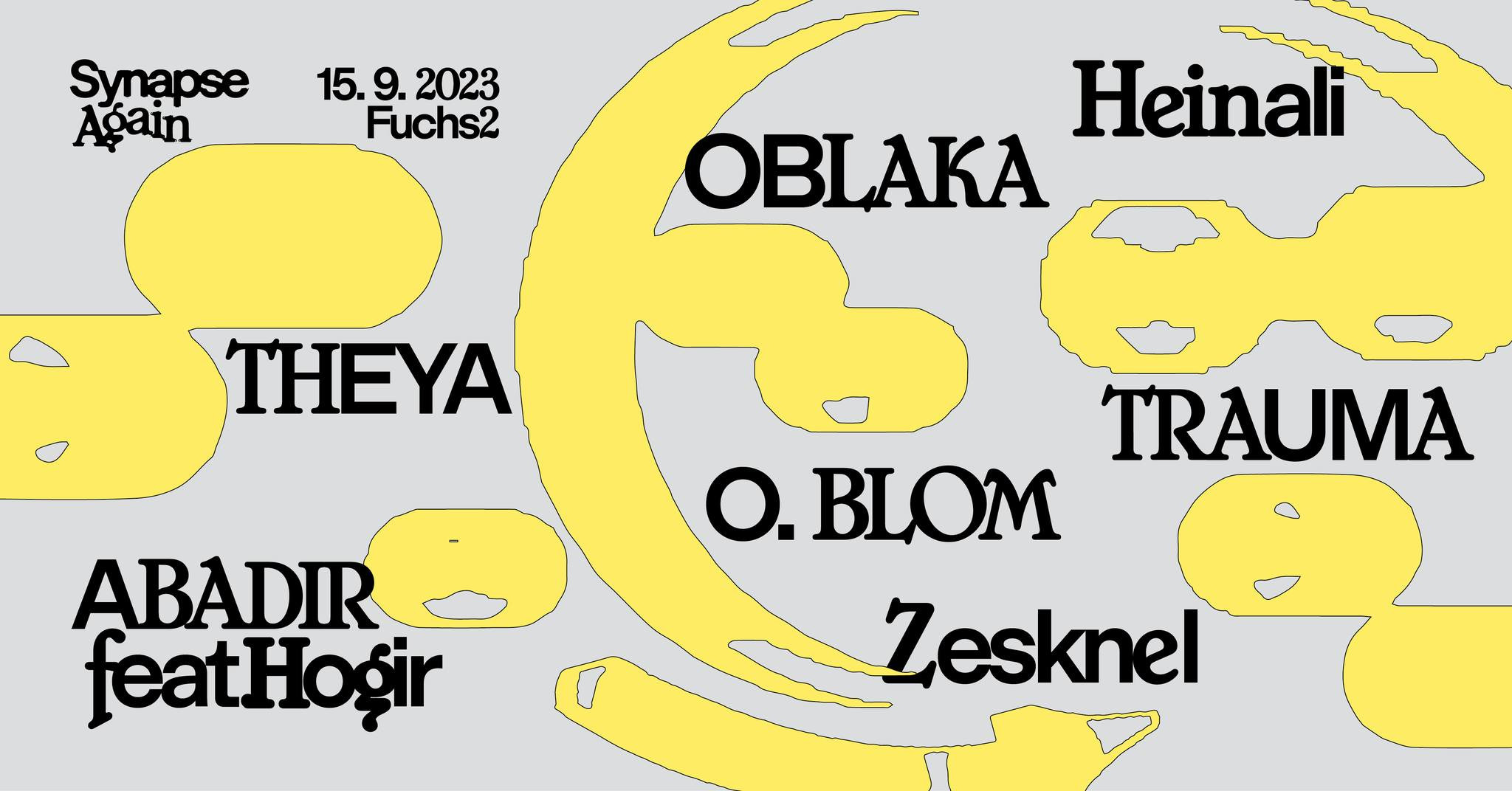 Synapse Again x F2: ABADIR + Hogir, Heinali, Oblaka, O. Blom, Theya, Trauma, Zesknel | Fuchs2