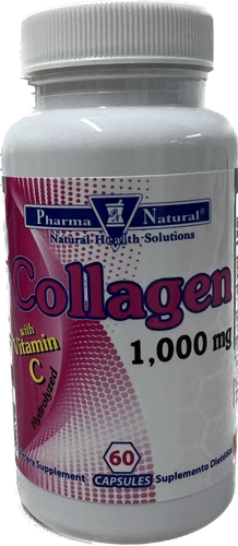 Pharma Natural Collagen con Vitamina C - 60 Capsules 1,000mg | La Nueva ...