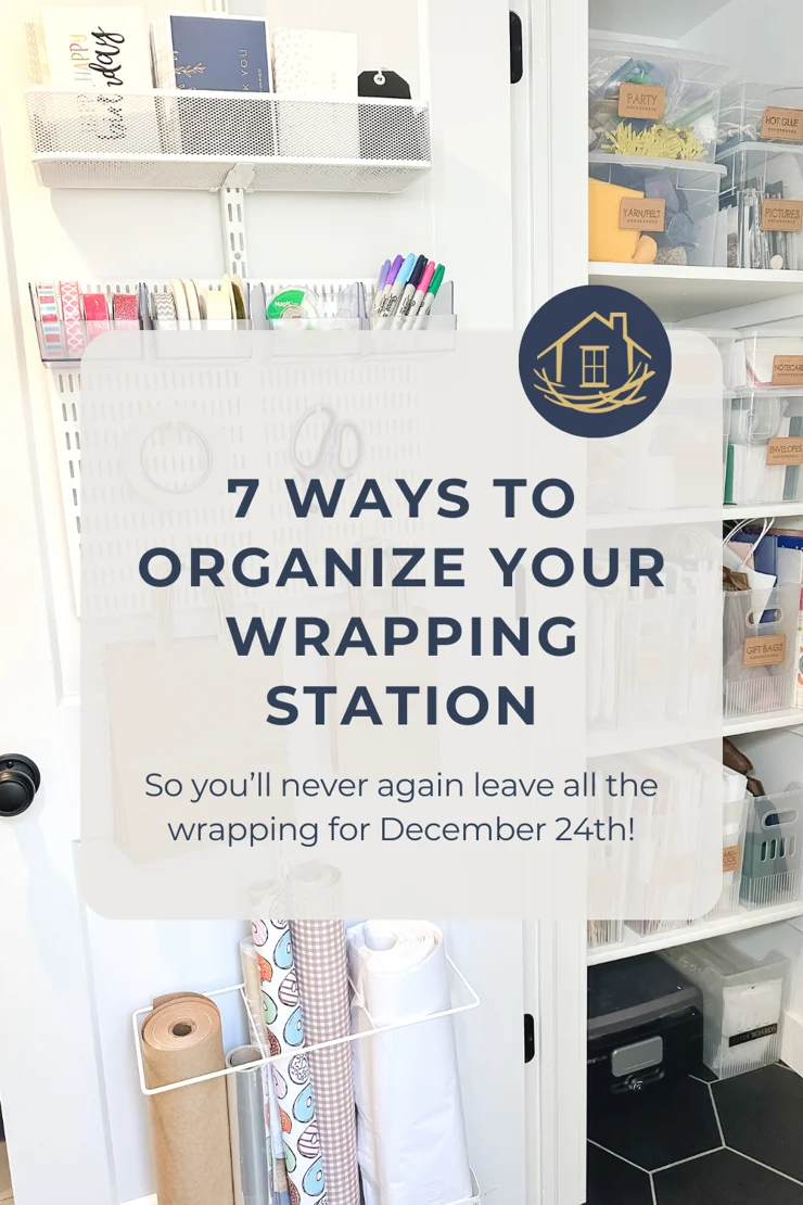 7 Ways to Organize Your Gift Wrapping Station