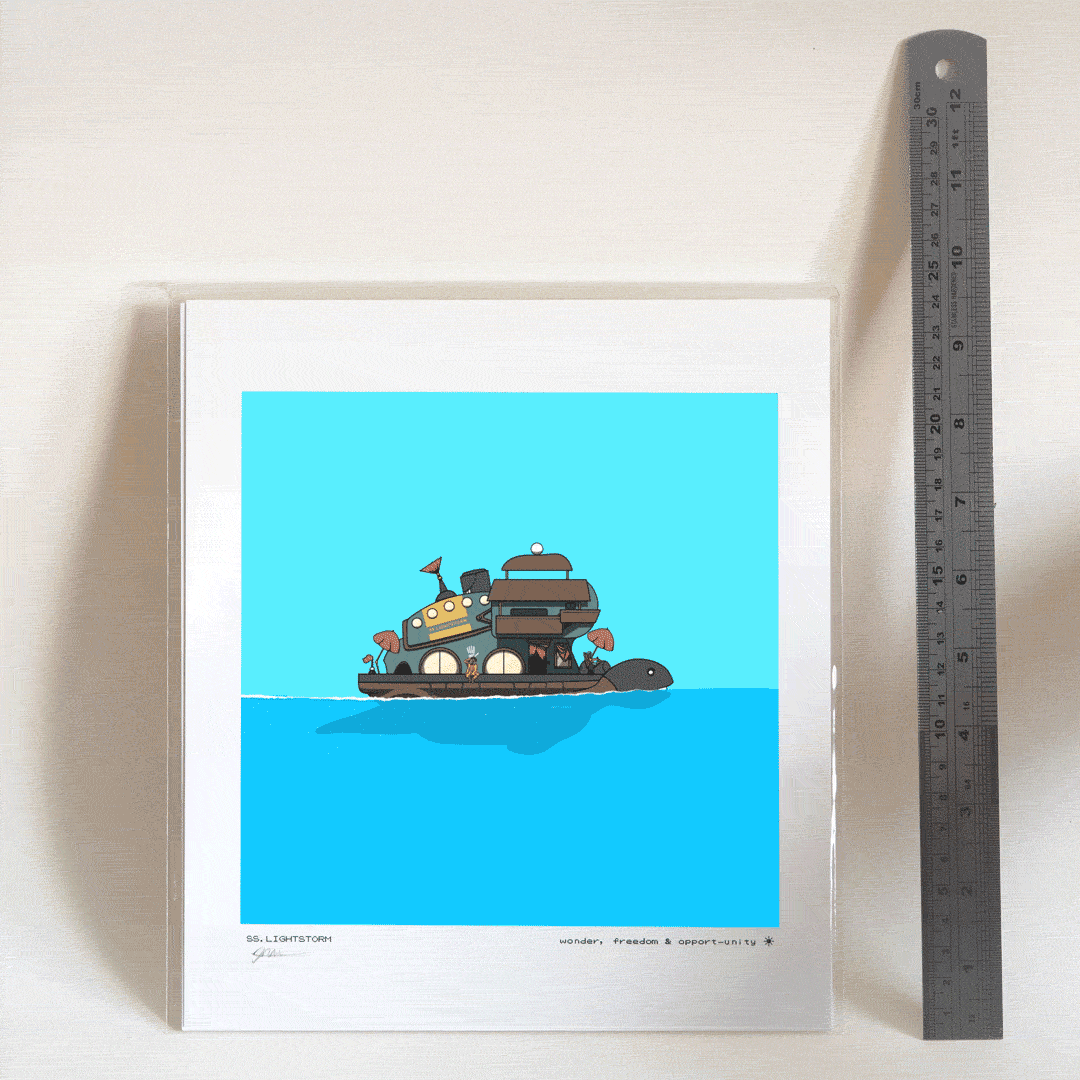 SS.LIGHTSTORM day cruise [Animated Print] | JAM's Planet