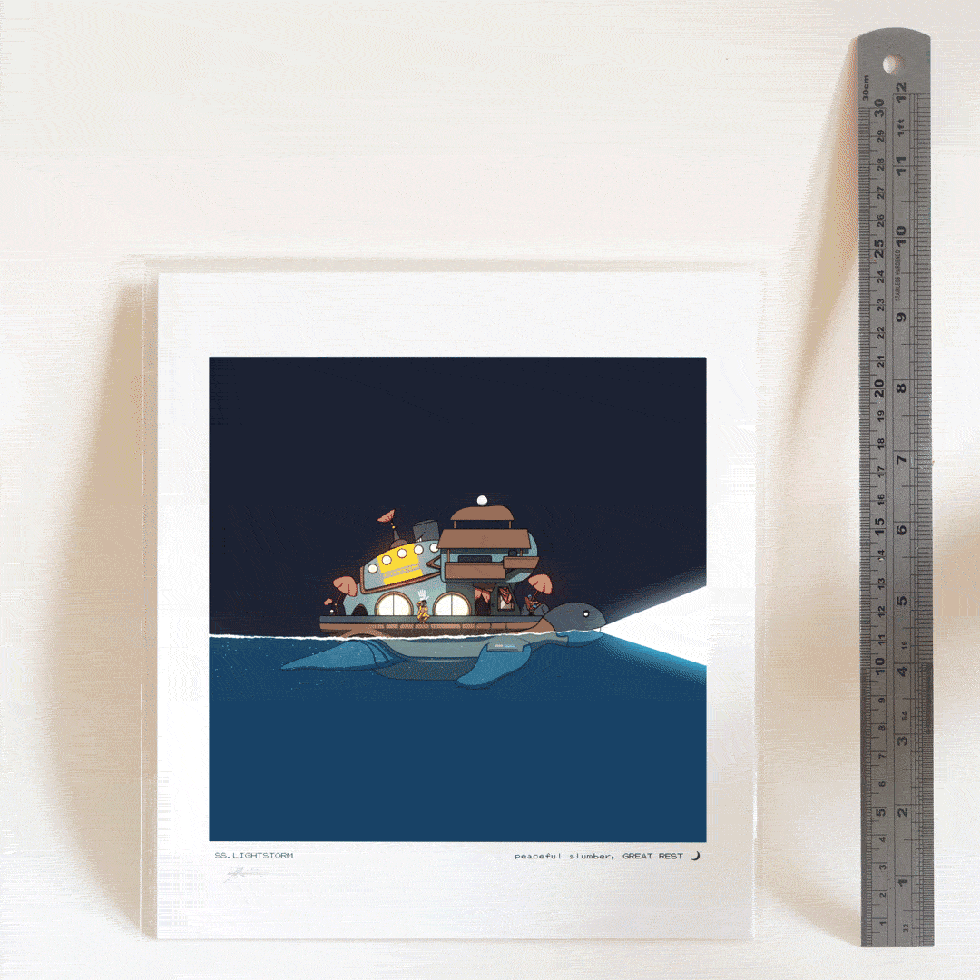 SS.LIGHTSTORM night cruise [Animated Print] | JAM's Planet