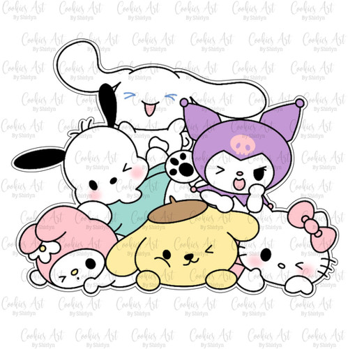 Sanrio Friends Together STL File (Digital File) | CookiesArtByShirlyn