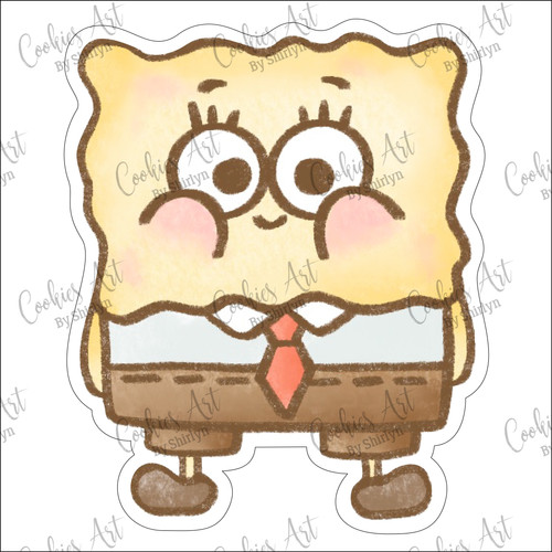 Cute Baby Spongebob STL File (Digital File) | CookiesArtByShirlyn
