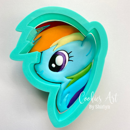 Rainbow Dash Head STL File (Digital File) | CookiesArtByShirlyn