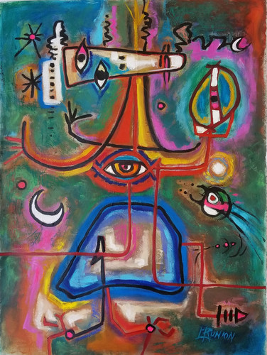 NIGHT WATCH (Abstract art) | LouiseRunionGallery