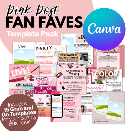 Pink Post Fan Faves Template Pack | Pink Post Community