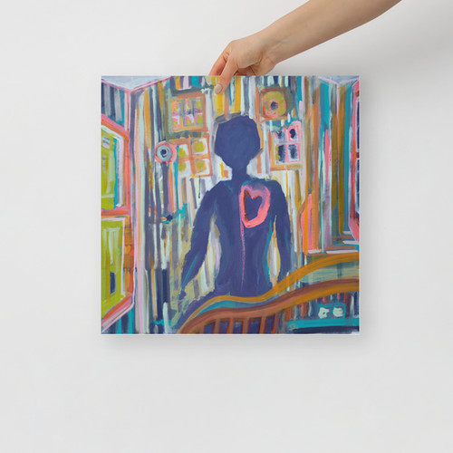 "Alone in Her Room (Until We Interrupted)" Art Print (16" x 16 ...