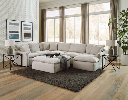 Contemporary 4-Piece Sectional Sofa | Autry's White River