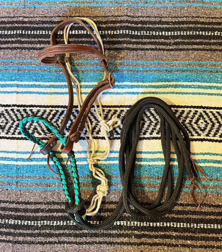 Braided Nose Training Hackamore - #458 | Broken Wither Ranch