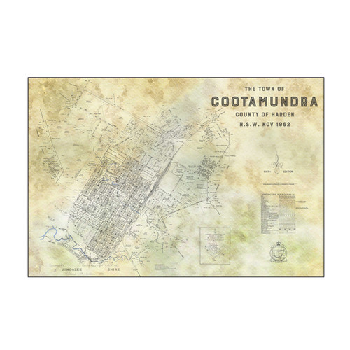 Cootamundra town plan 1962 # 08-056 | Tony Sheffield