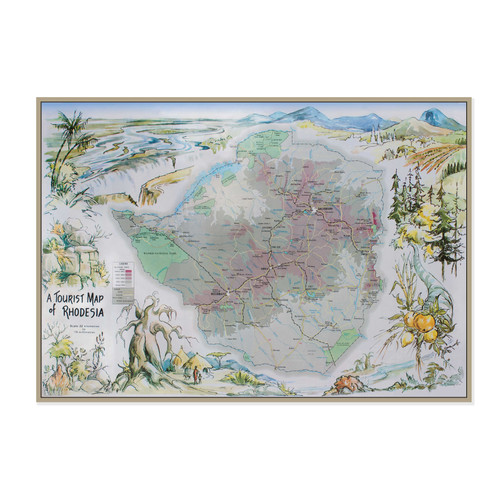 Tourist map of Rhodesia 1973 #08-019 | Tony Sheffield