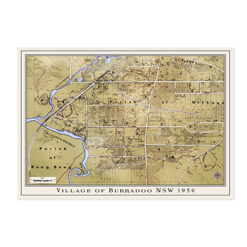 Village of Burradoo 1950 in colour #08-012 | Tony Sheffield
