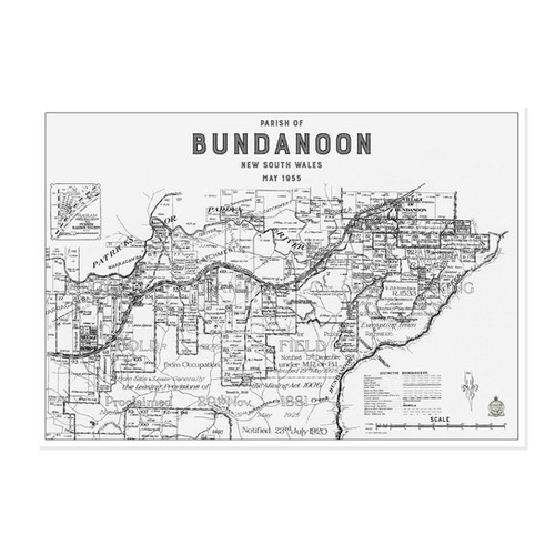 Parish of Bundanoon NSW 1955 in black & white #08-028 | Tony Sheffield