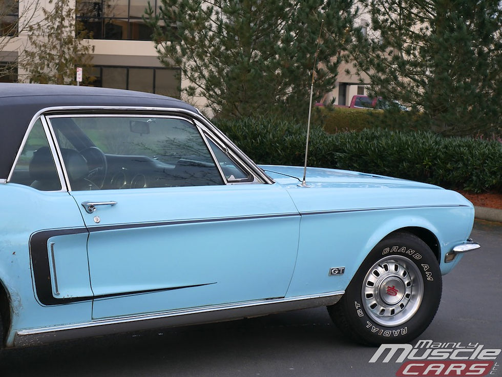 1968 Mustang GT Blue | mainly-muscle-cars