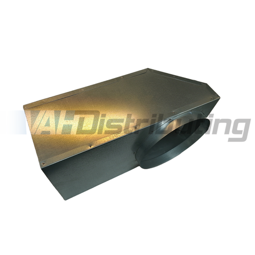 8" DIA. TO 6" x 8-1/2"RECTANGULAR BACK/SIDE VENT ELBOW | Vah Distributing