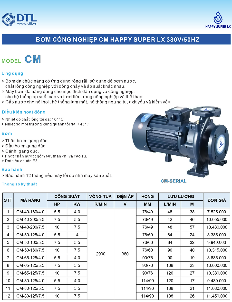 BƠM CM (LX) | Đại Thắng Lợi