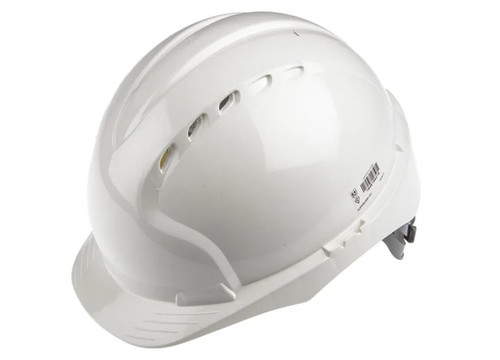 JSP EVO2 White Safety Helmet , Adjustable, Ventilated | AFM Ireland