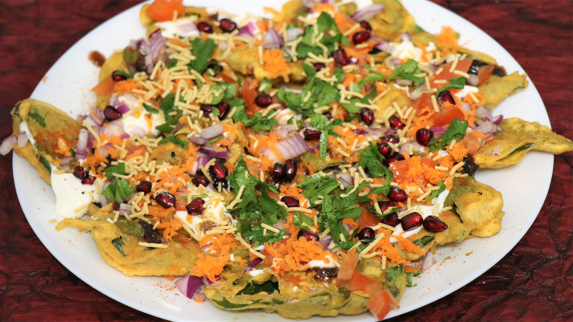 Snacks & Starter Recipes, Palak Chaat Recipe | Palak Pakoda Chaat ...