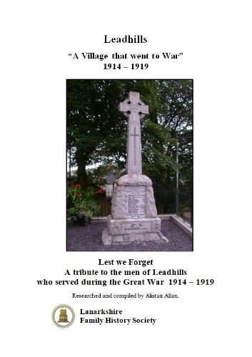Leadhills ‘A Village that Went to War’ | Lanarkshire Family H