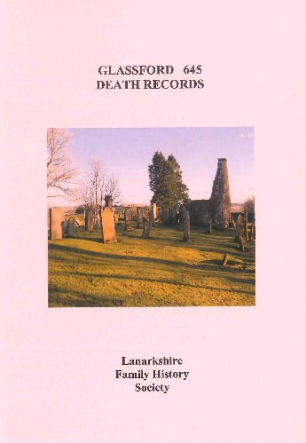Glassford (645) Death & Mortcloth Records | Lanarkshire Family H