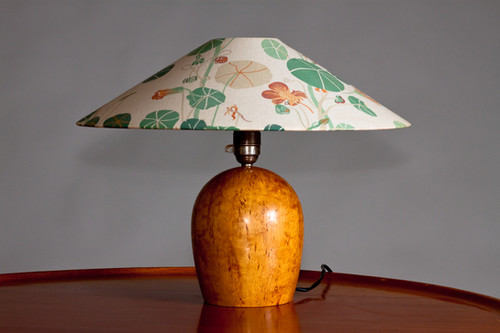 1930s Finnish solid birch table lamp | Nordisten