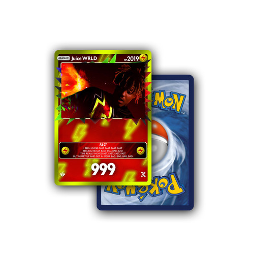 Juice WRLD ‘Fast’ Pokemon Card | Orjxlly
