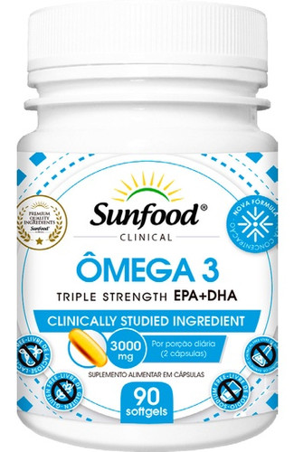 ÔMEGA 3 SUNFOOD CLINICAL 2000mg 60 CAPS | Santo Vigor