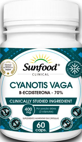 CYANOTIS VAGA 400MG 60 CAPSULAS SUNFOOD CLINICAL | Santo Vigor