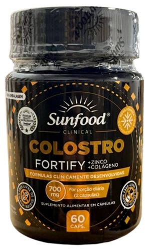 COLOSTRO FORTIFY 700MG 60CAPS SUNFOOD CLINICAL | Santo Vigor