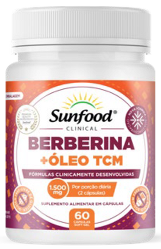 BERBERINA HCL + OLEO TCM 1500MG 60 SOFTGELS SUNFOOD CLINICAL | Santo Vigor
