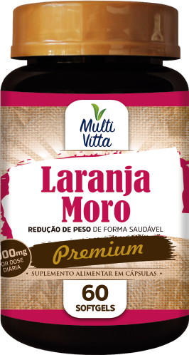 LARANJA MORO 1000MG 60 SOFTGELS MULTIVITTA | Santo Vigor