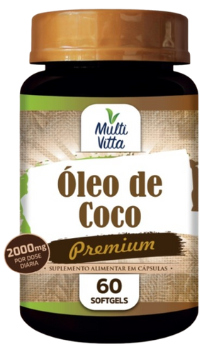 OLEO DE COCO 60 2000MG CAPS MULTIVITTA | Santo Vigor
