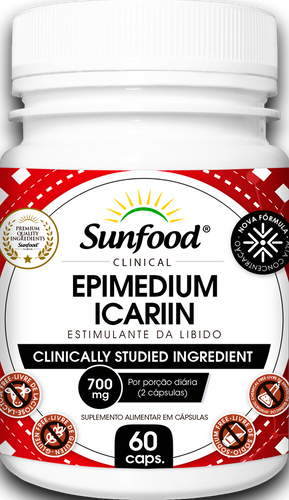 EPIMEDIUM ICARIIN 680MG 60 CAPSULAS SUNFOOD CLINICAL | Santo Vigor