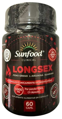 LONGSEX 1000MG 60 CAPS SUNFOOD CLINICAL | Santo Vigor