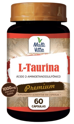 L-TAURINA 1000MG 60 CAPS MULTIVITTA | Santo Vigor