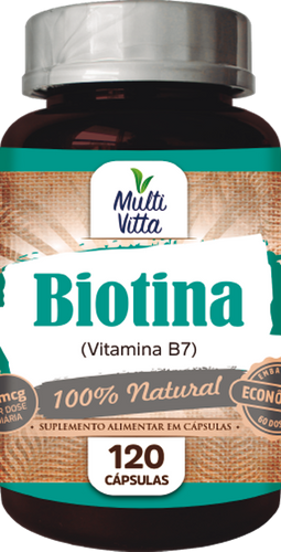 BIOTINA 45MCG 120 CAPS MULTIVITTA | Santo Vigor