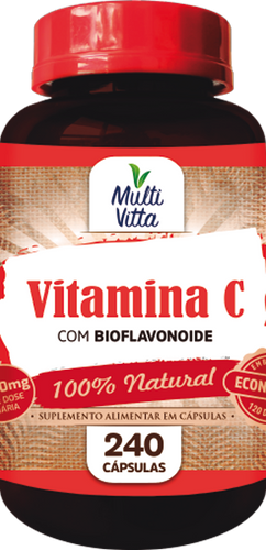 VITAMINA C 1000MG 240 CAPS MULTIVITTA | Santo Vigor