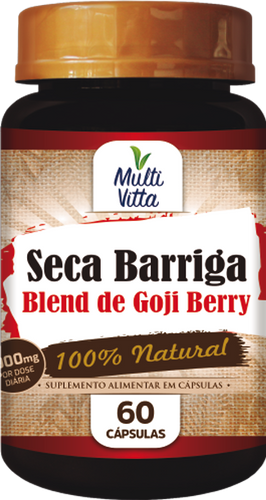 SECA BARRIGA BLEND DE GOJI BARRY 1000MG 60 CAPS MULTIVITTA | Santo Vigor