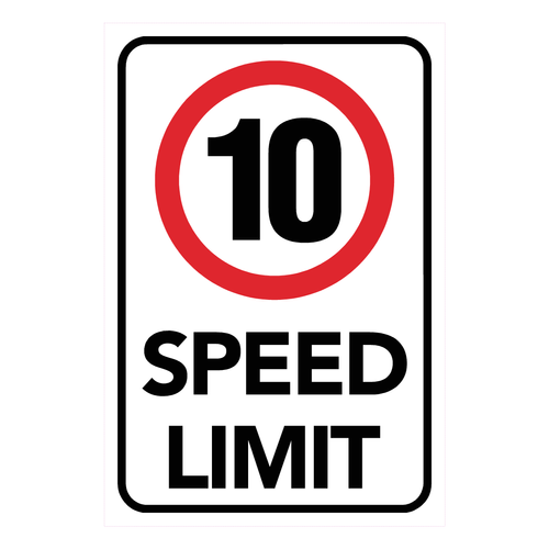 10km Speed Limit Sign | iOR Signage