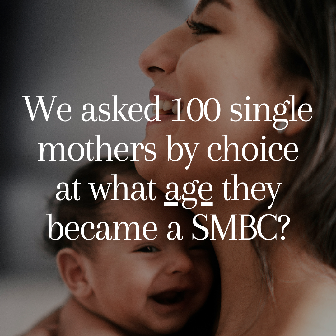 We asked 100 single mothers by choice at what age they became a SMBC ...
