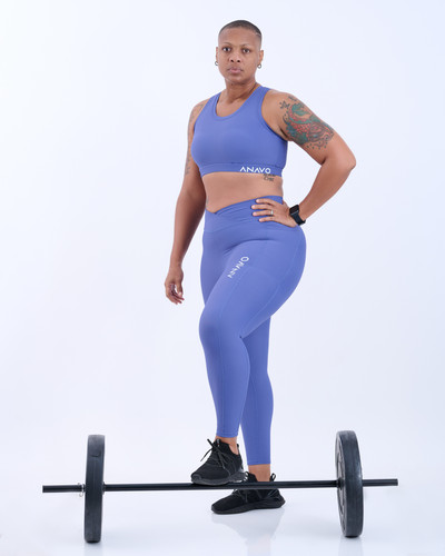 ANAVO BASIX - RIBBED SET BLUE LAVENDER | ANAVO ACTIVE