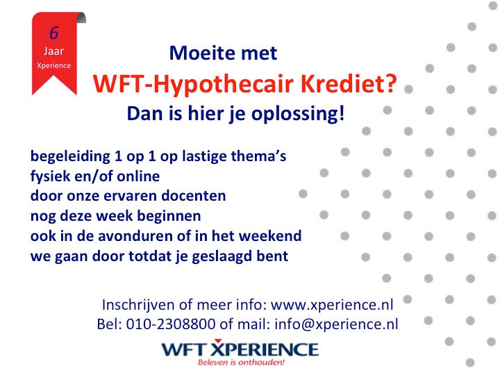 Snel een WFT of PE diploma halen? | Rotterdam | WFT Xperience