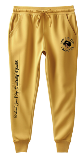 "Besties Swing Time" Jogger - Yellow | Melanated Princess