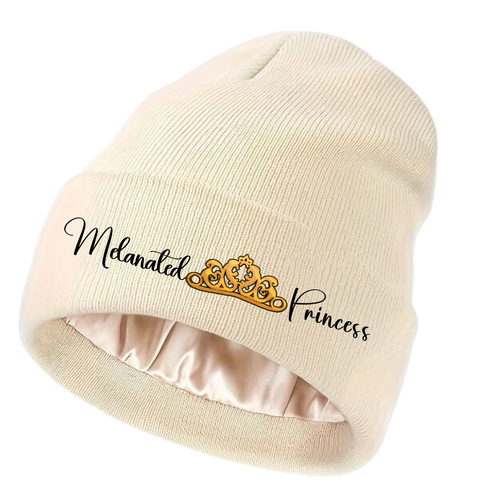 Beanie Satin-Lined Cap | Melanated Princess